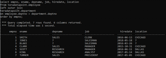 Teradata Joins - Teradata Point